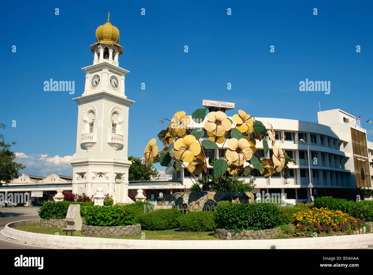 The Victoria clock tower in Penang Malaysia Southeast Asia Asia Stock ...