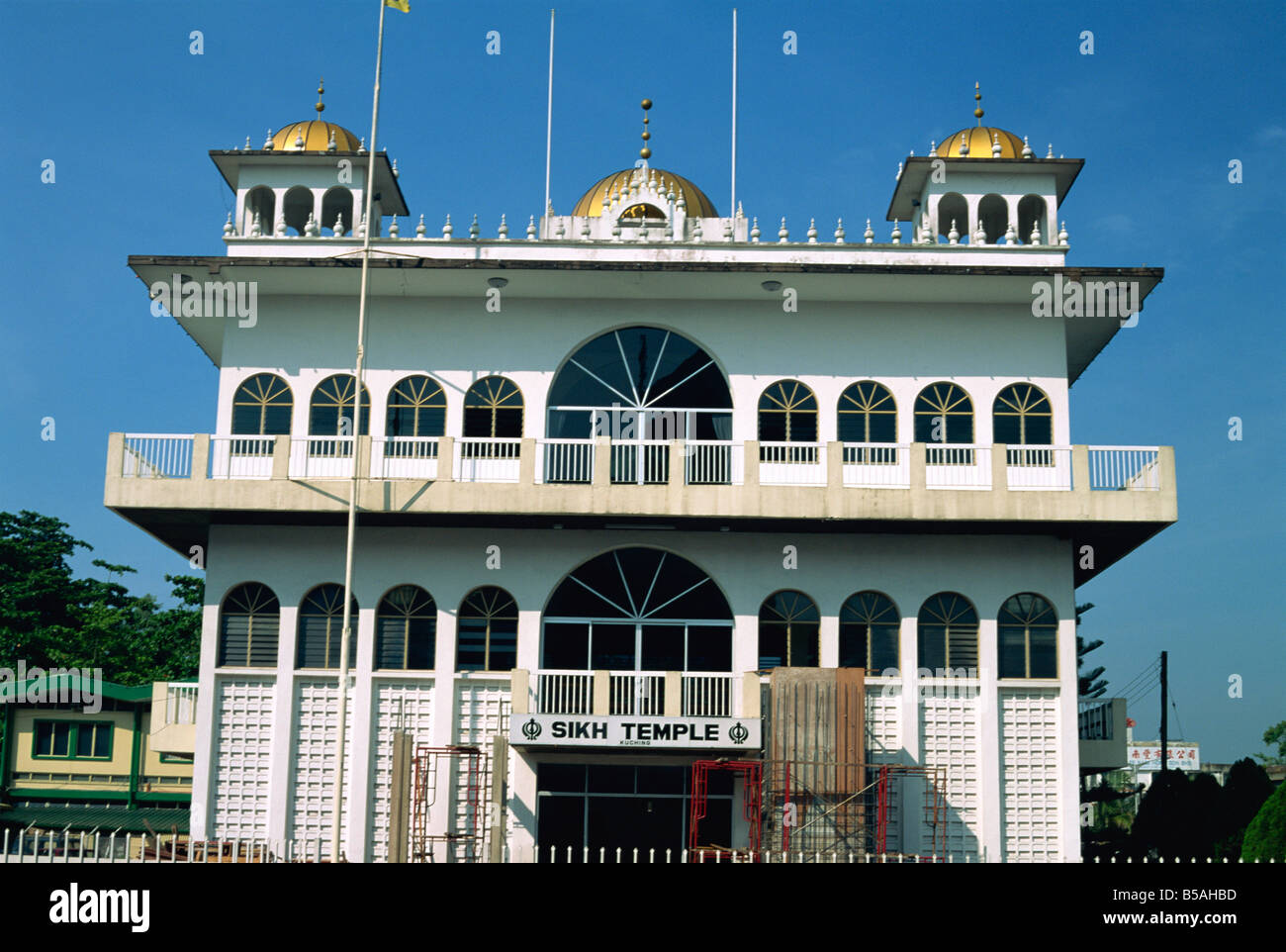 The Sikh temple in Kuching, capital of Sarawak in north west Borneo ...