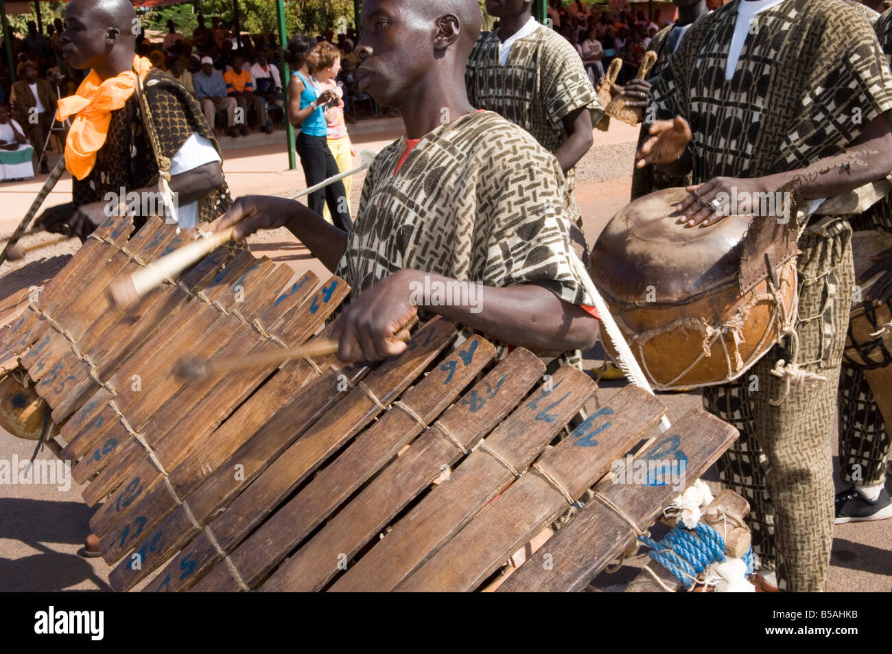 Balafon players during festivities, Sikasso, Mali, Africa Stock Photo ...