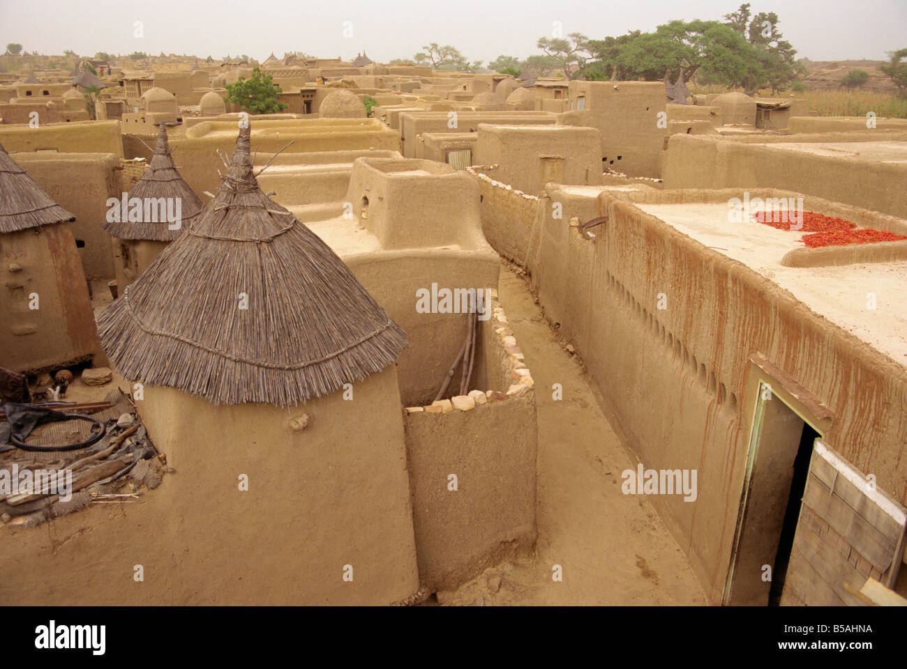 Village just outside Sangha Dogon area Mali Africa J Pate Stock Photo ...