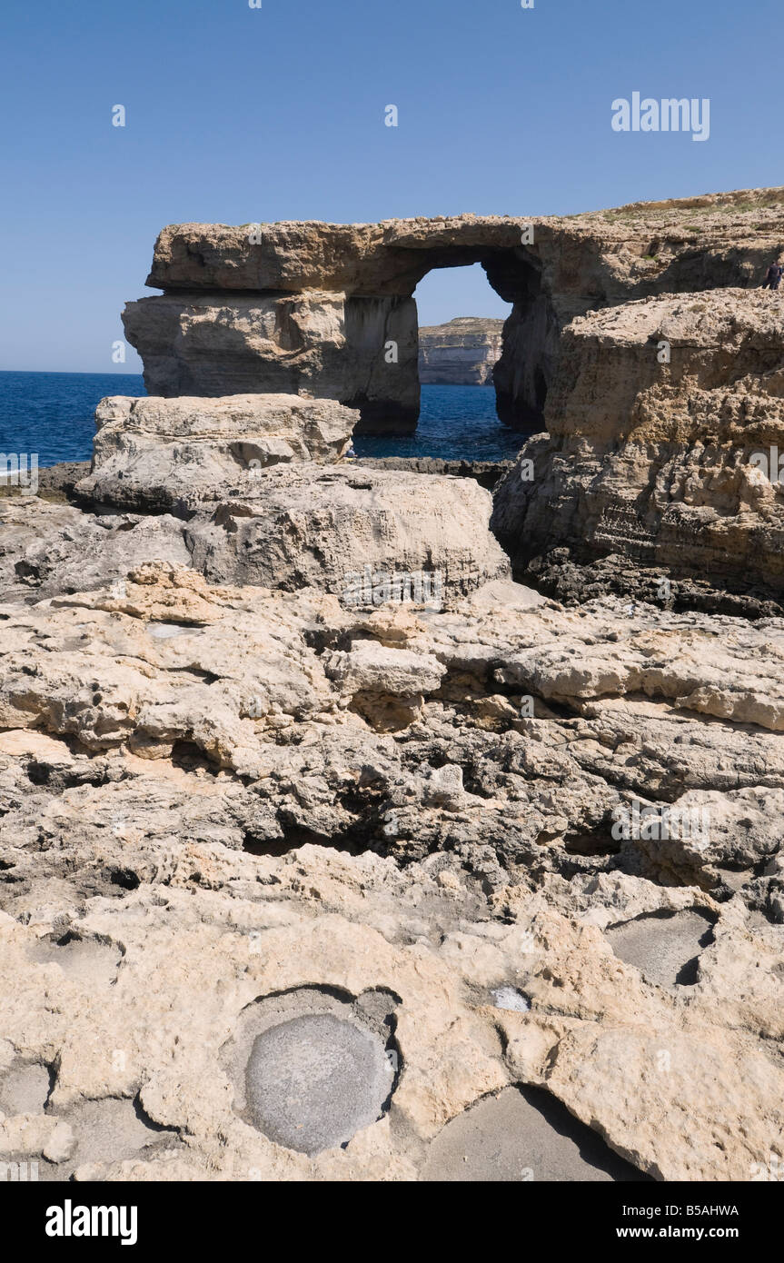 The Azure Window at Dwejra Point, Gozo, Malta, Europe Stock Photo - Alamy