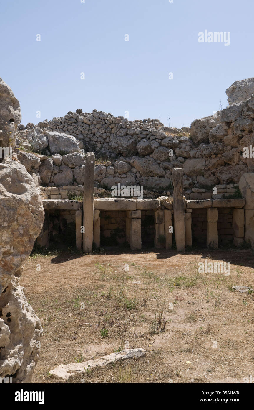 Ggantija, a prehistoric temple constructed around 3000 BC, UNESCO World ...