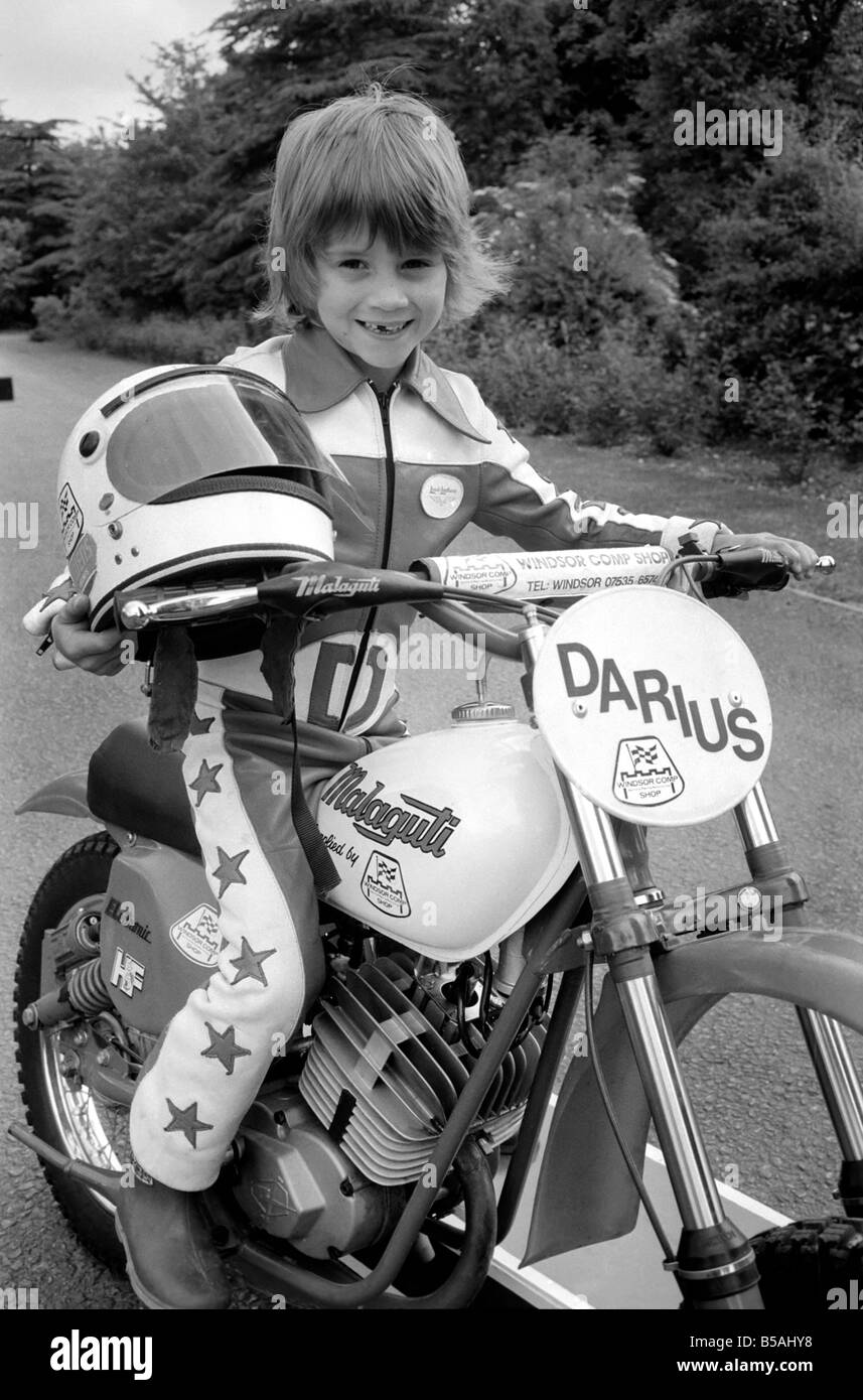 Boy Stunt Rider: 6 year old Darius Goodwin is pictured here prior to ...