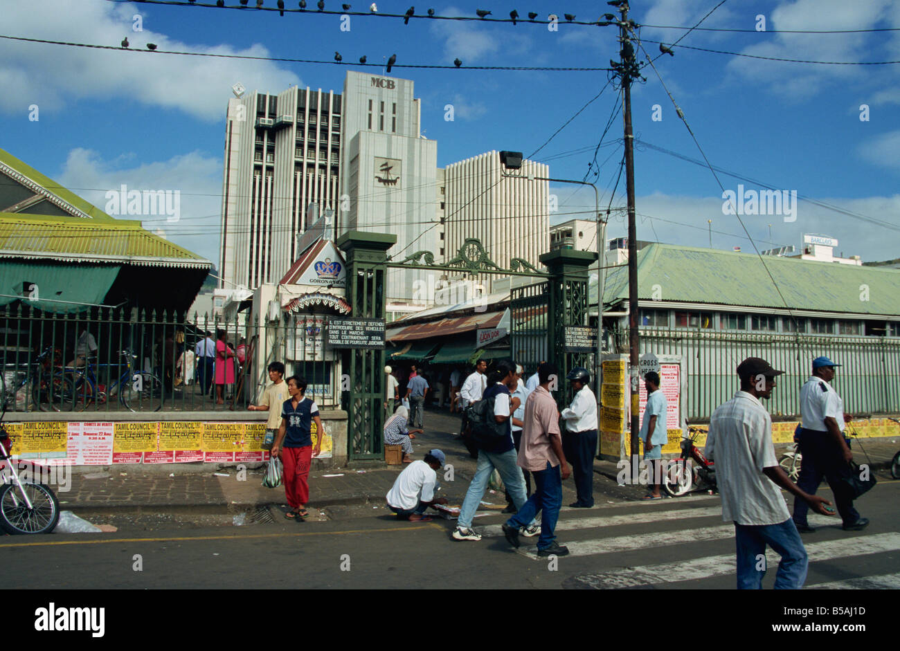 Entrance to market Port Louis Mauritius Africa Stock Photo - Alamy