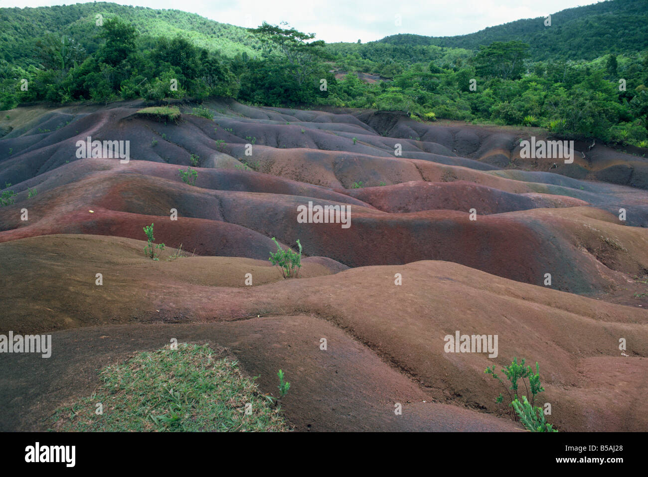 Coloured earth Mauritius Africa Stock Photo - Alamy