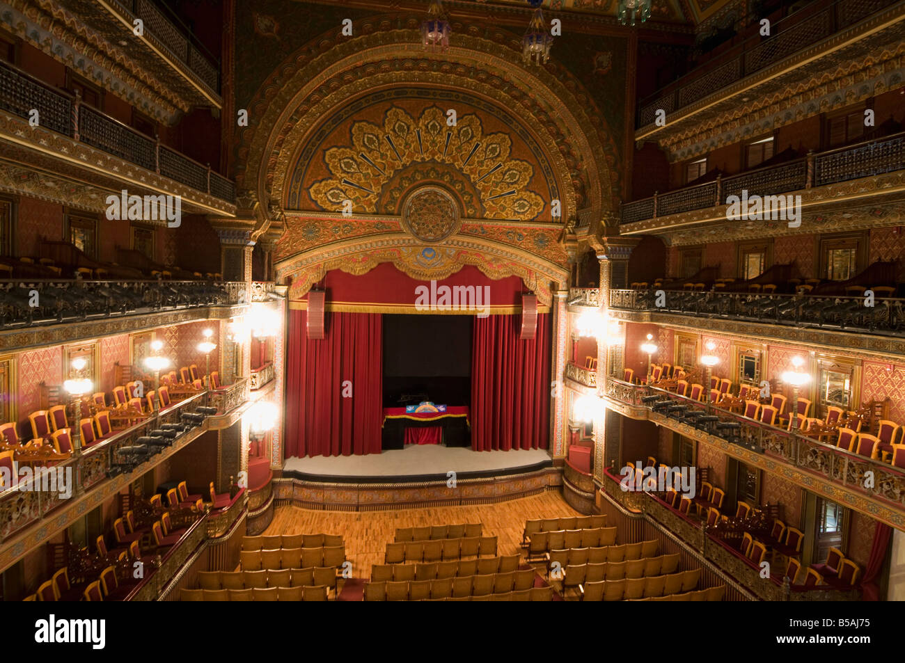 Theater Teatro Juarez famous for its architectural mixtures in ...