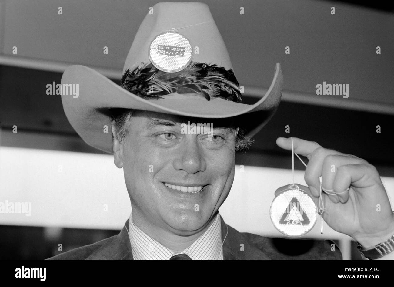 American actor Larry Hagman who plays J.R Ewing in 'Dallas' pictured in ...