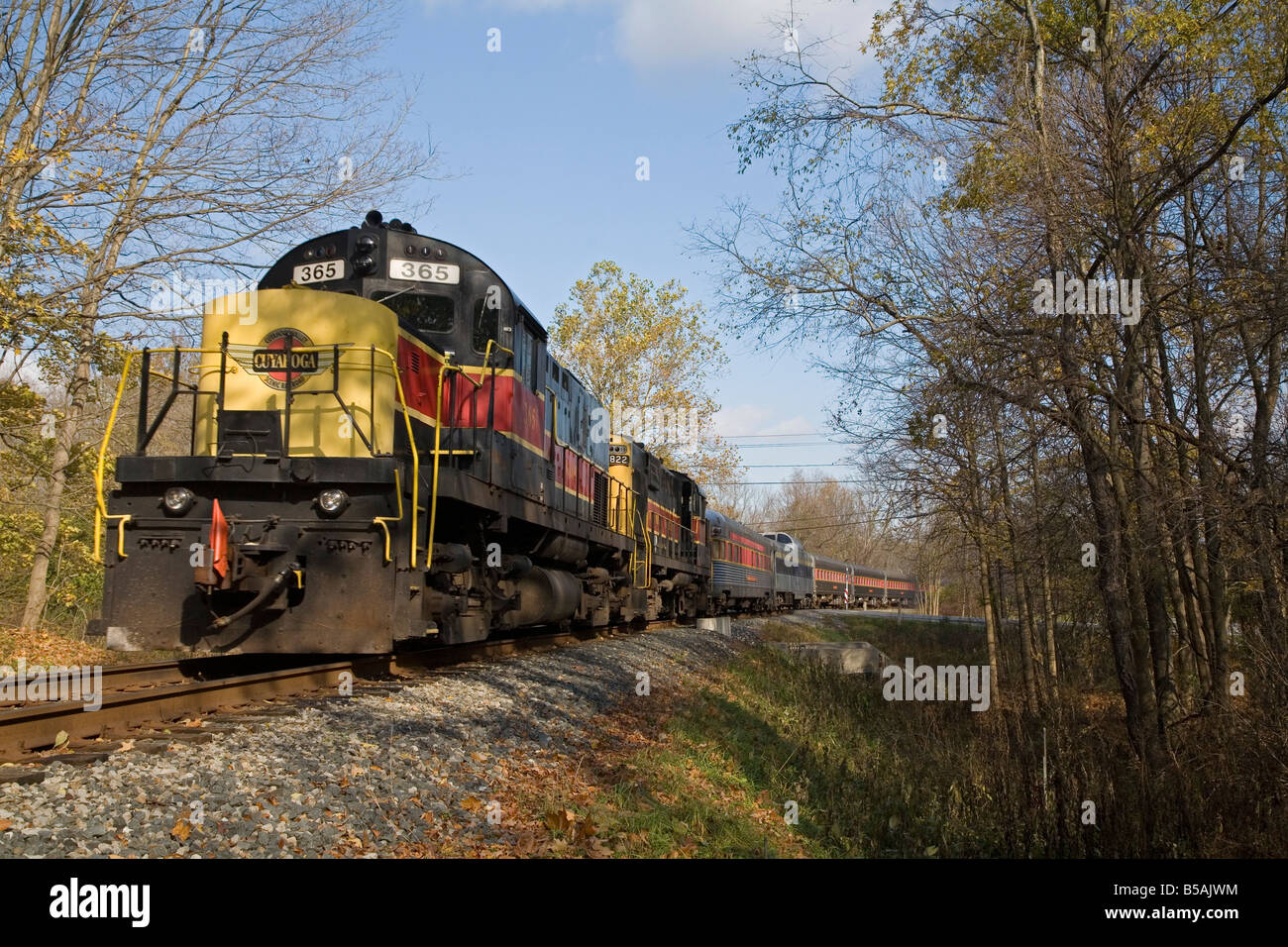 Peninsula Ohio The Cuyahoga Valley Scenic Railroad runs along the ...