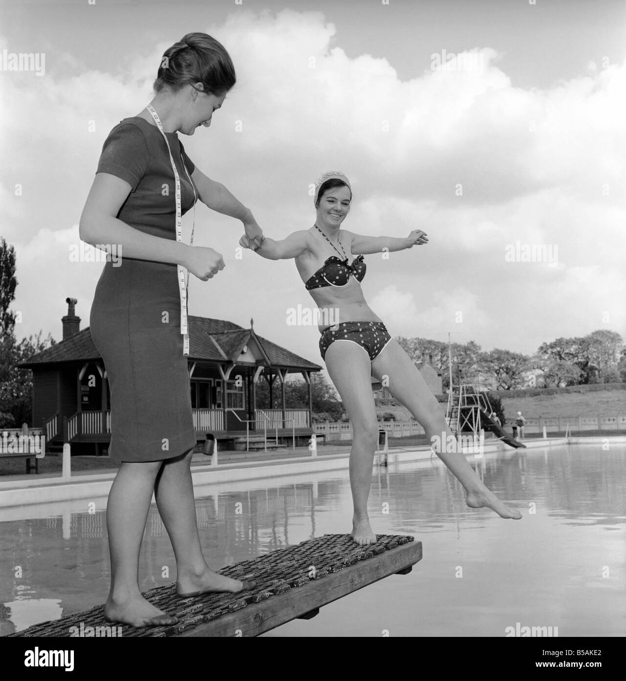 Local swimming pool Black and White Stock Photos & Images - Alamy