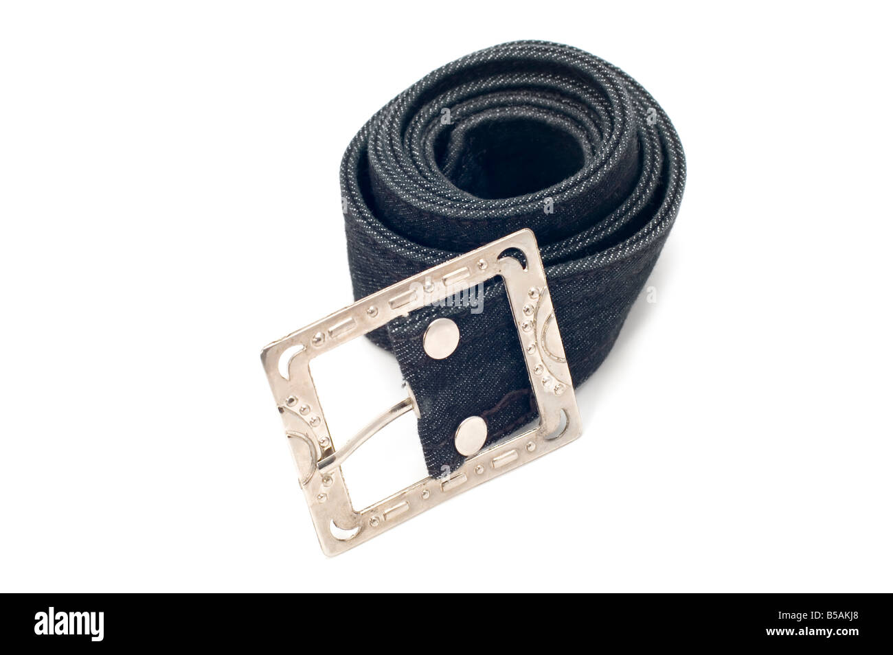 object on white clothes accessory belt Stock Photo - Alamy