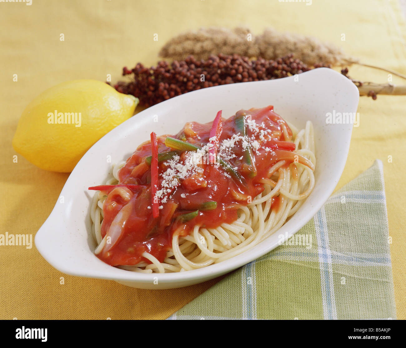 Diverse Food Essentials Stock Photo - Alamy