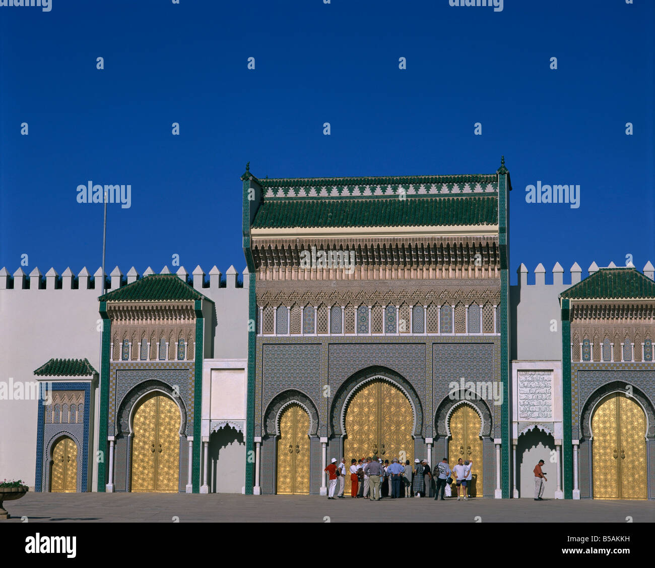 Royal Palace Jdid Dar El Makhzan Fez Morocco Africa A Tovy Stock Photo ...