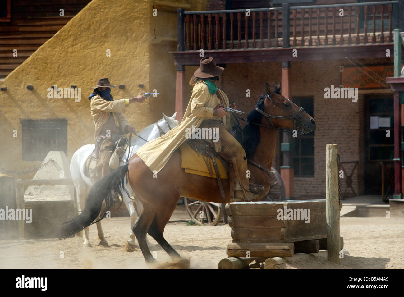 Cowboy shootout at Spaghetti Western film set, Oasys, Mini Hollywood ...