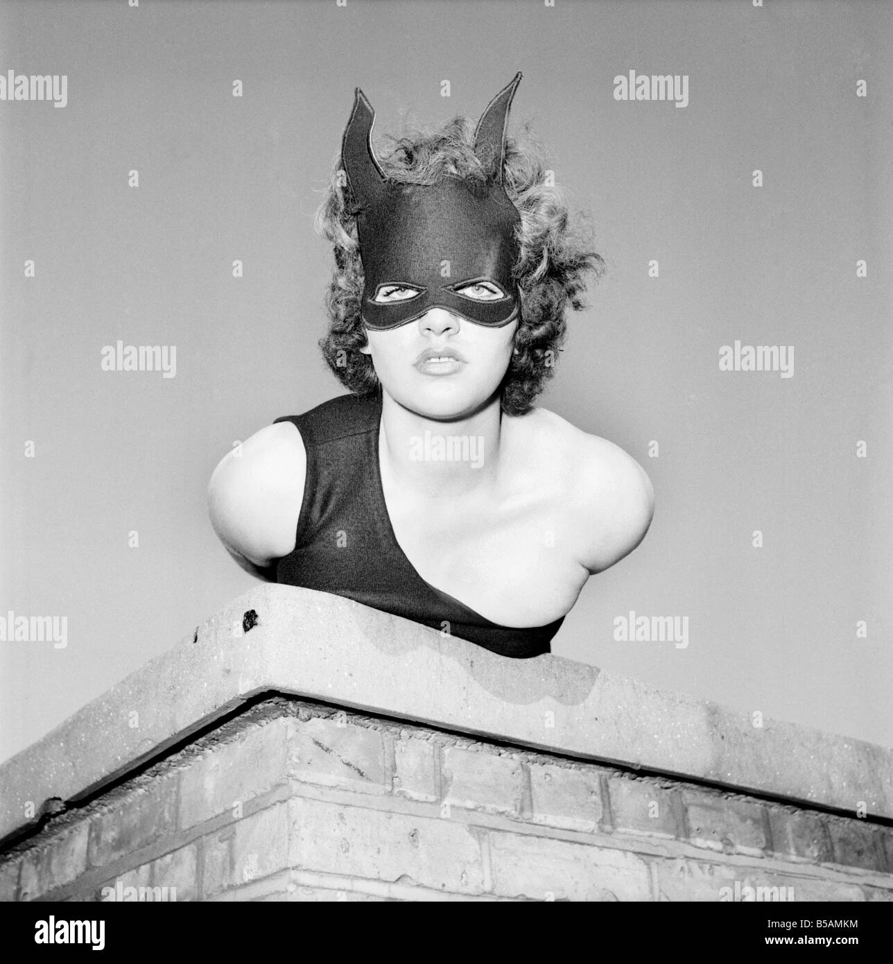 Women dressed as She Devil. Model: Pamela Dennis. May 1957 E270-012 ...