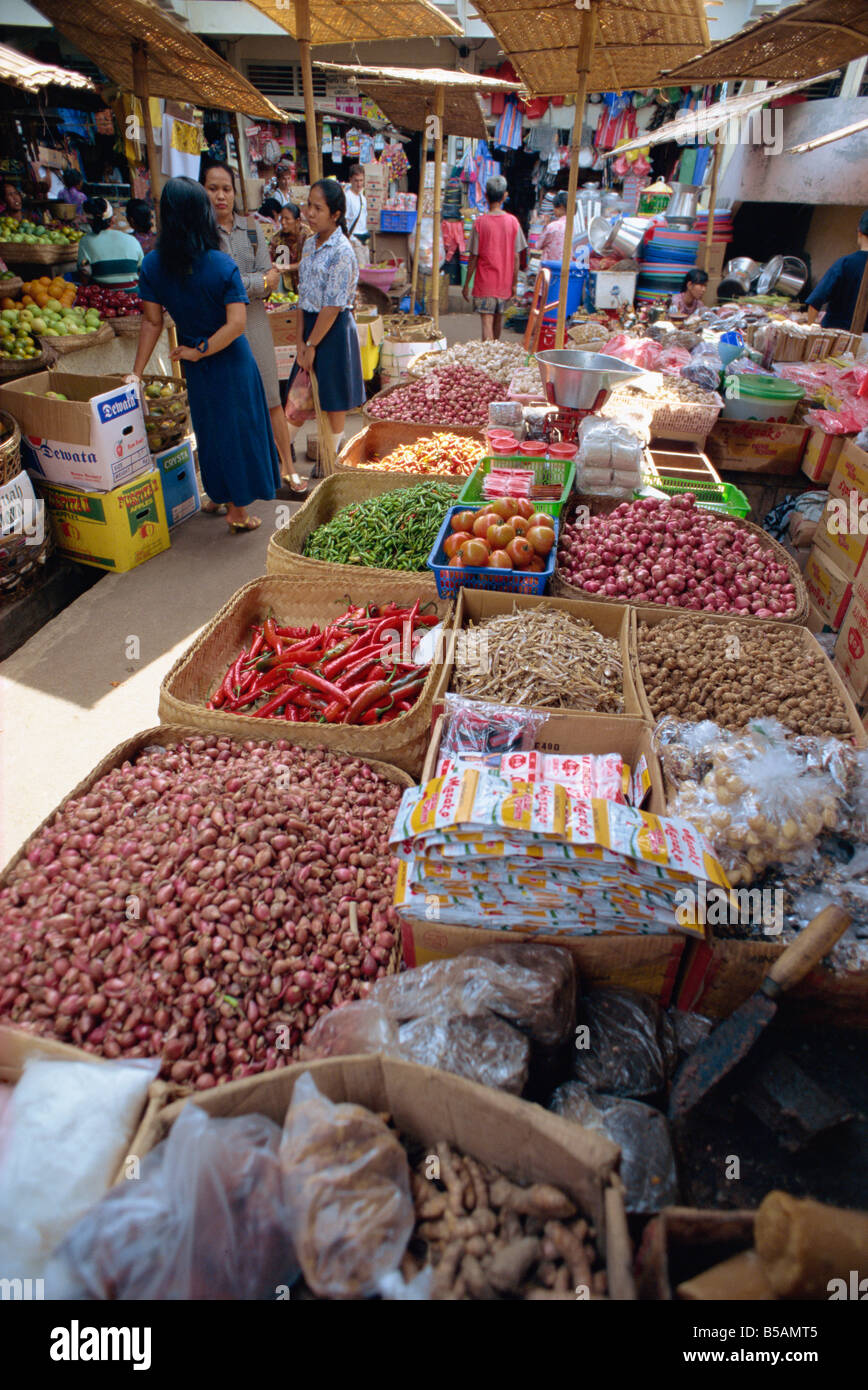 Market, Ubud area, Bali, Indonesia, Southeast Asia Stock Photo - Alamy