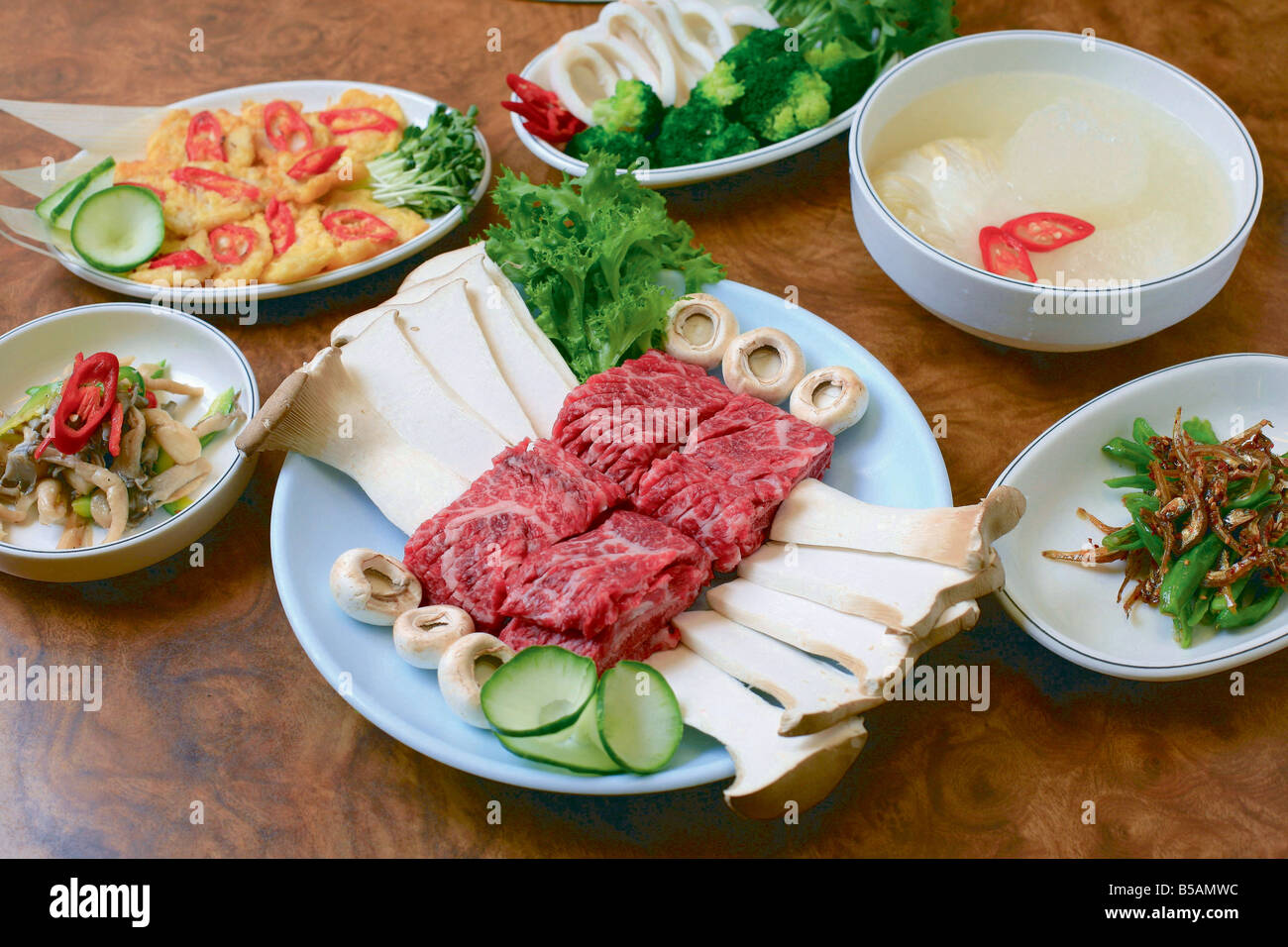 Diverse Food Essentials Stock Photo - Alamy