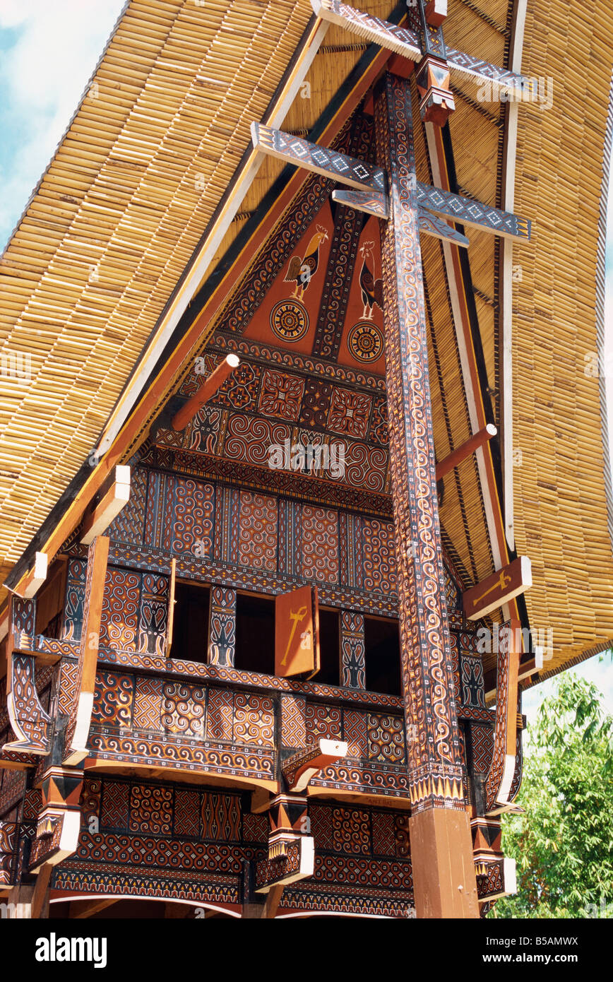 Toraja house, Toraja area, Sulawesi, Indonesia, Southeast Asia Stock ...