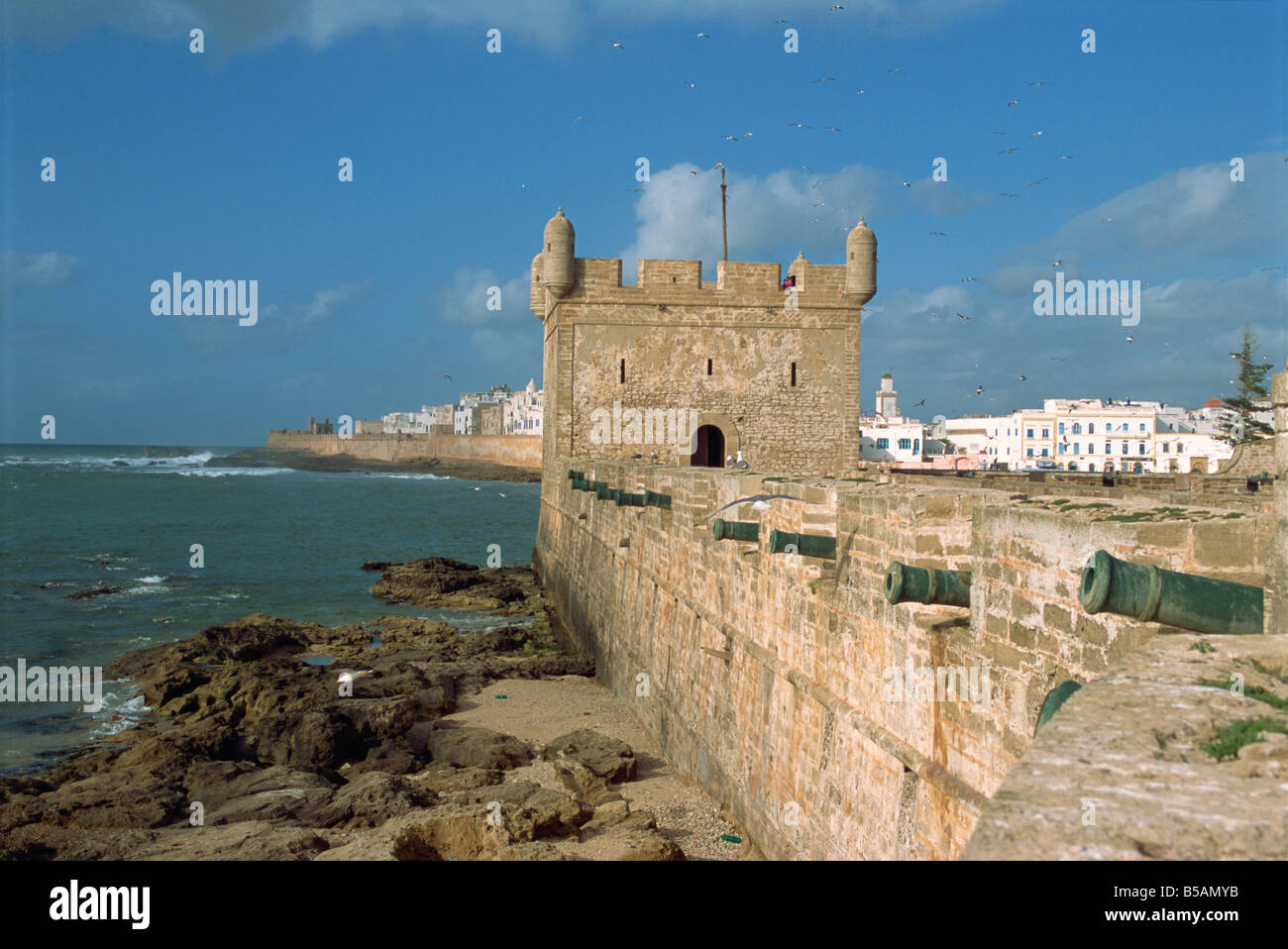 Ramparts and harbour gate, Essaouira, Morocco, North Africa, Africa ...