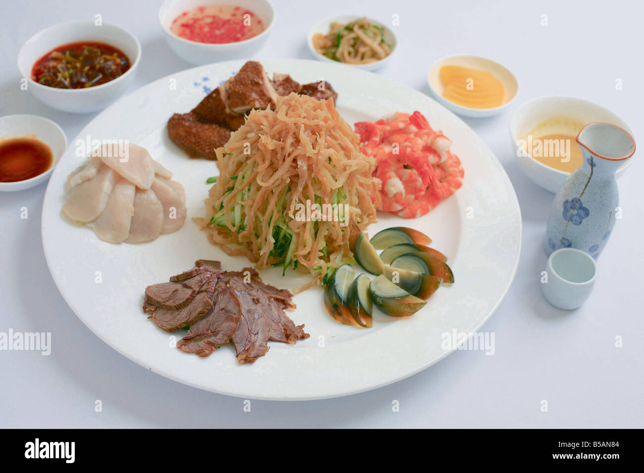 Diverse Food Essentials Stock Photo - Alamy