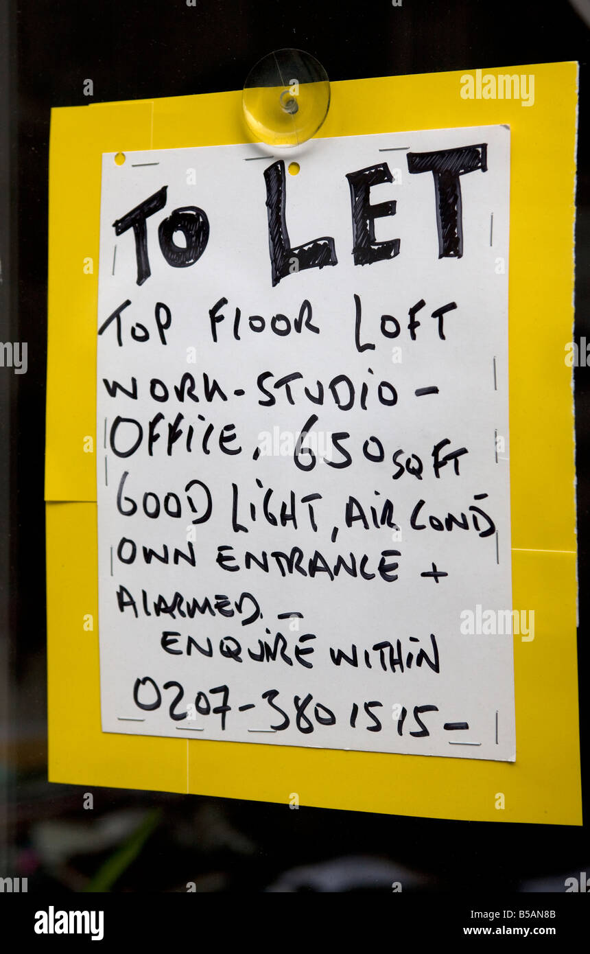 Office space rental sign hi-res stock photography and images - Alamy