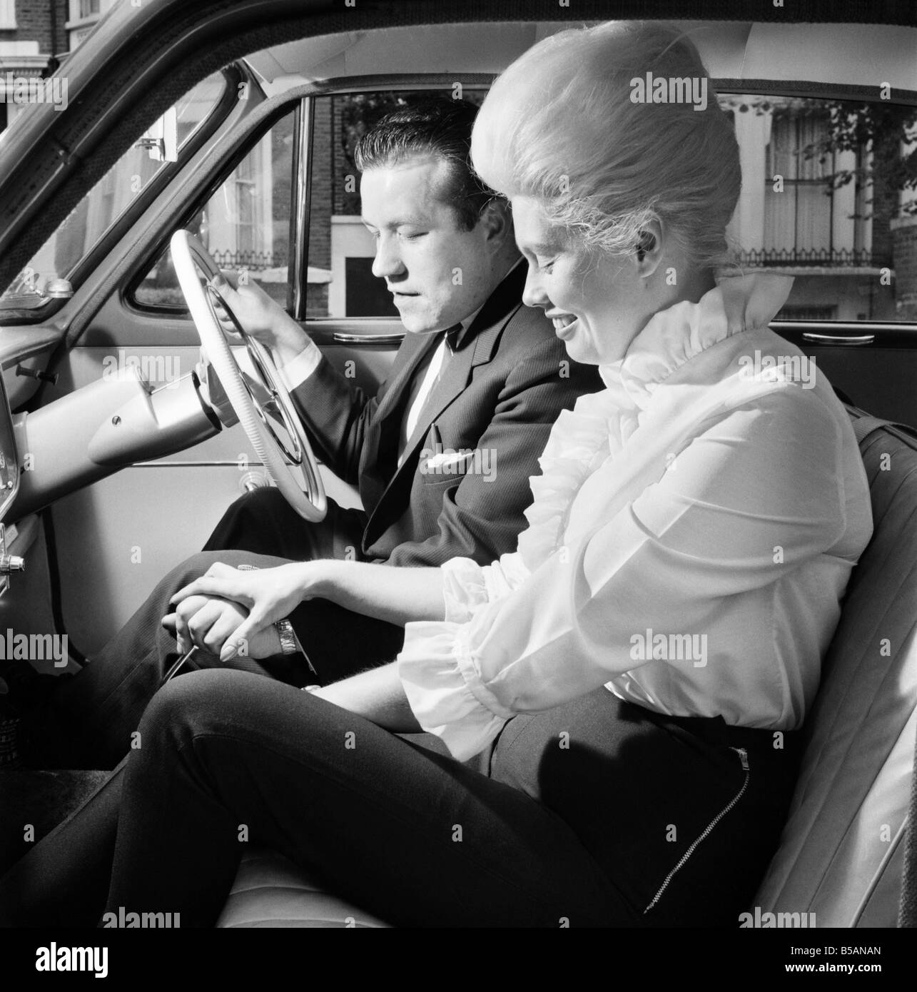 Tina Butler, woman driving instructor seen here giving a driving lesson ...