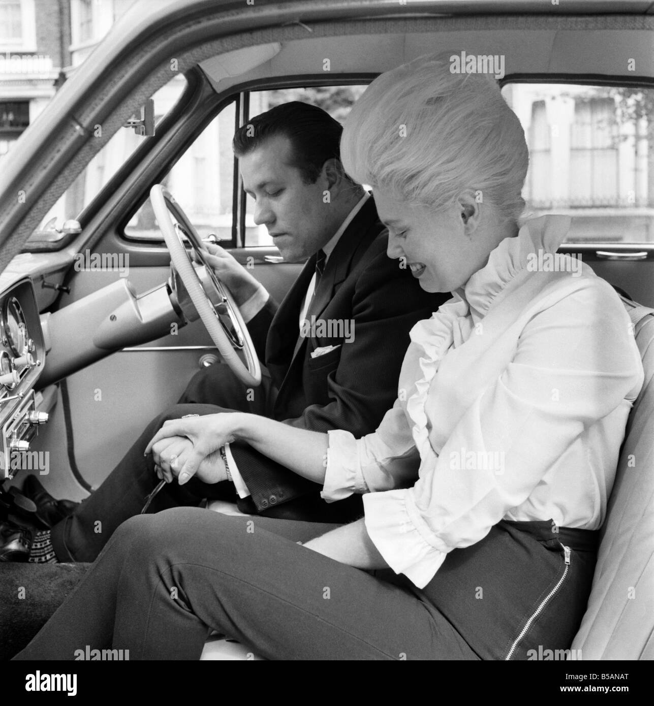 Tina Butler, woman driving instructor seen here giving a driving lesson ...