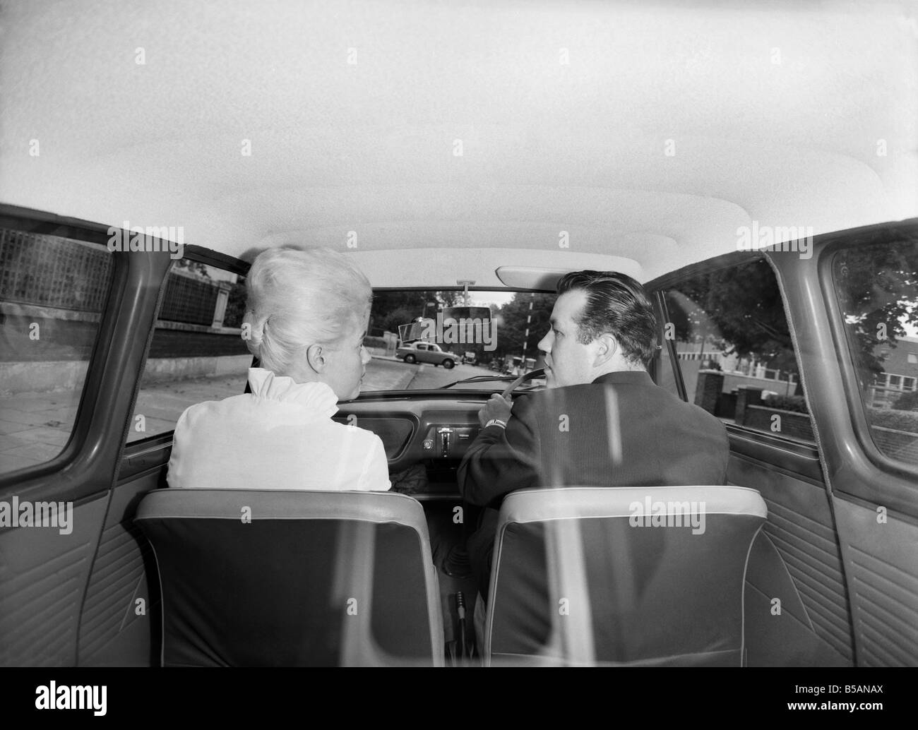 Tina Butler, woman driving instructor seen here giving a driving lesson ...