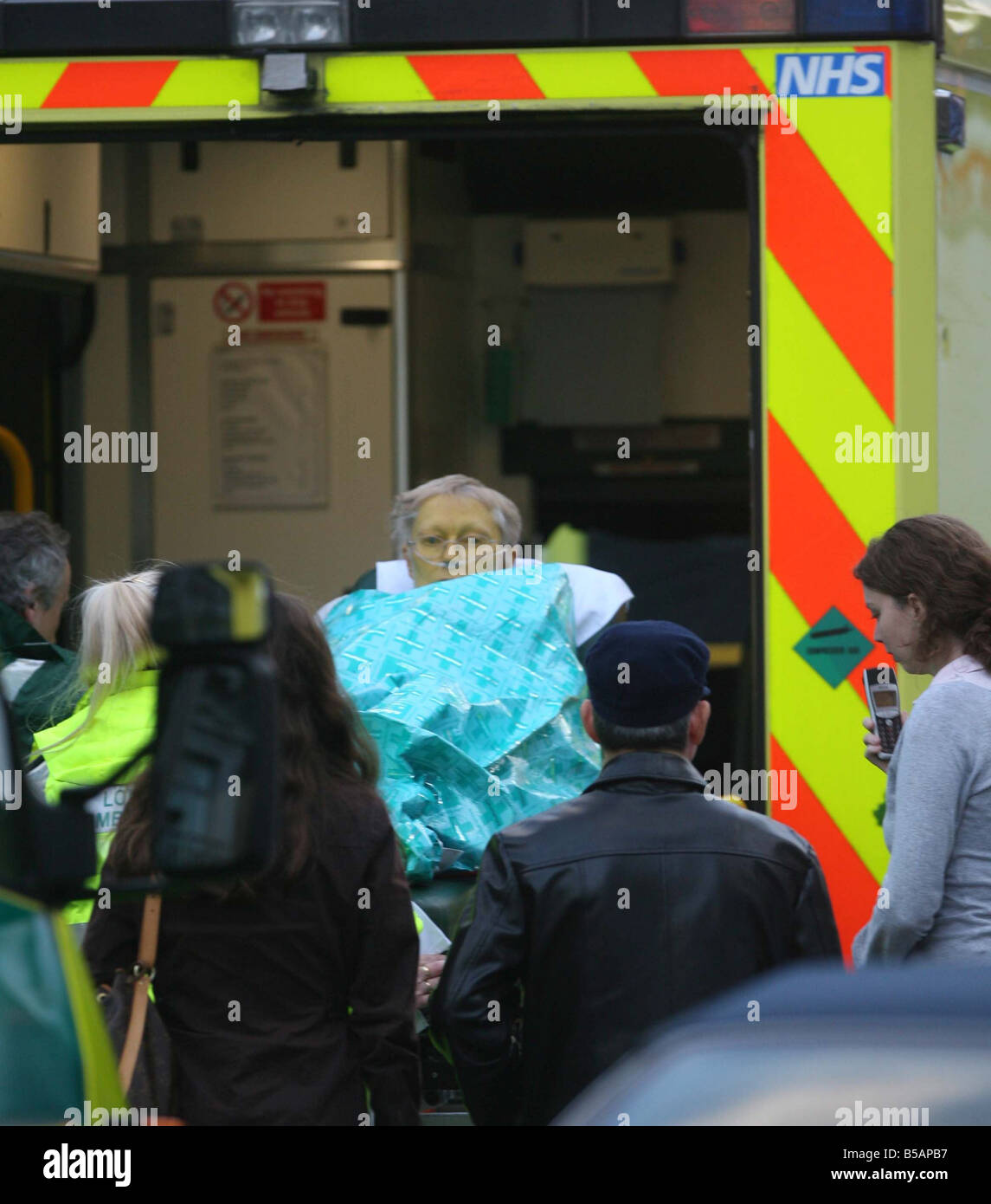 A fire engulfed the top floor of the Royal Marsden Hospital in London ...