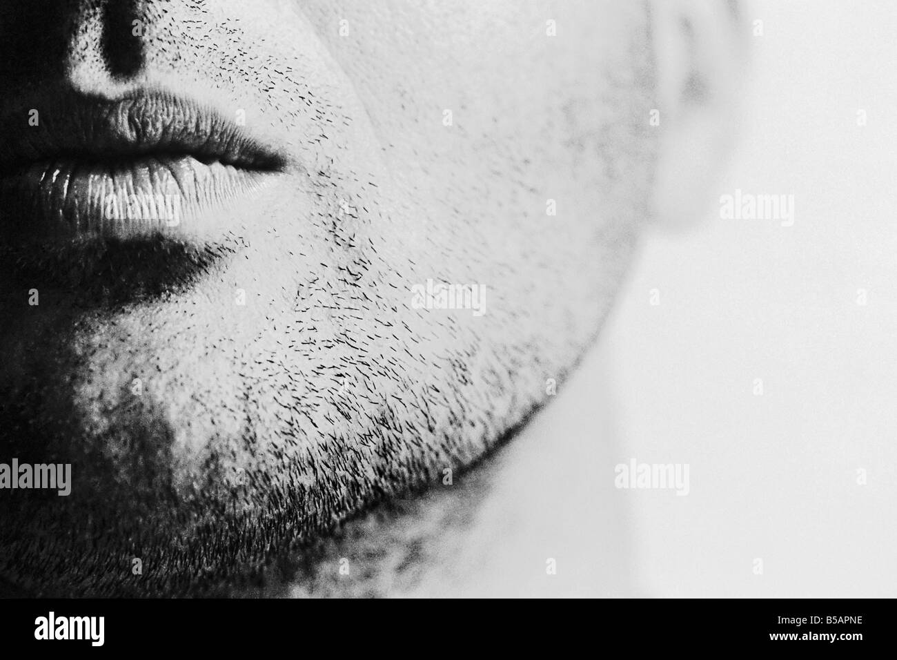 Male Face Extreme Close up Stock Photo - Alamy