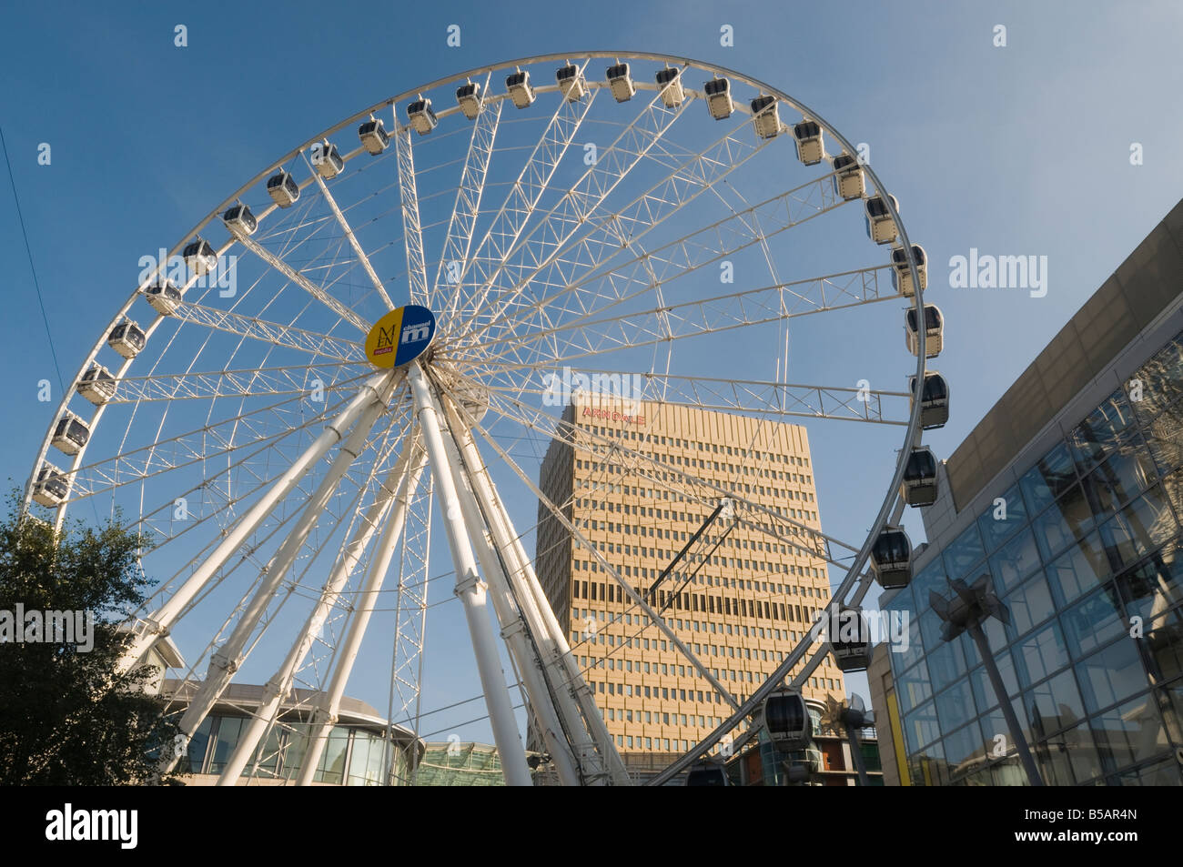 The big wheel Exchange Square Arndale Centre Manchester England Stock ...
