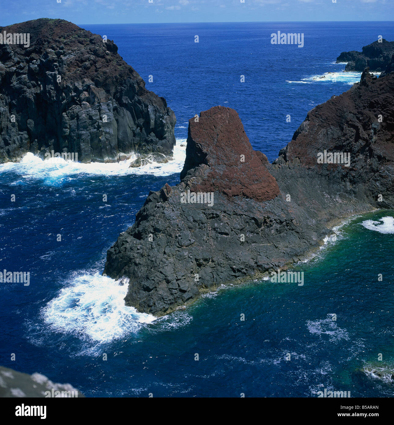 Volcanic coastline Graciosa Azores Atlantic Stock Photo - Alamy