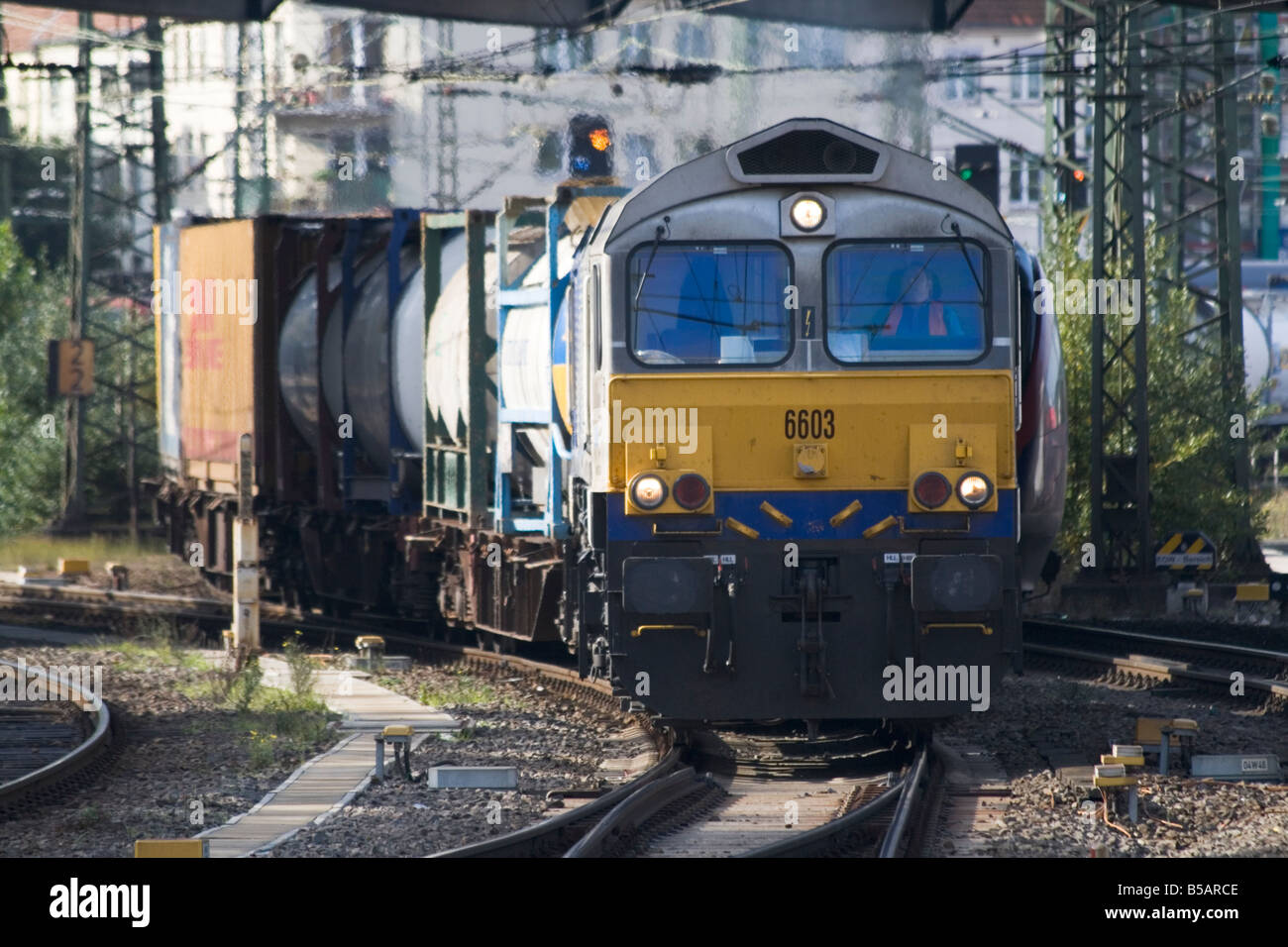 German railways freight wagons hi-res stock photography and images - Alamy