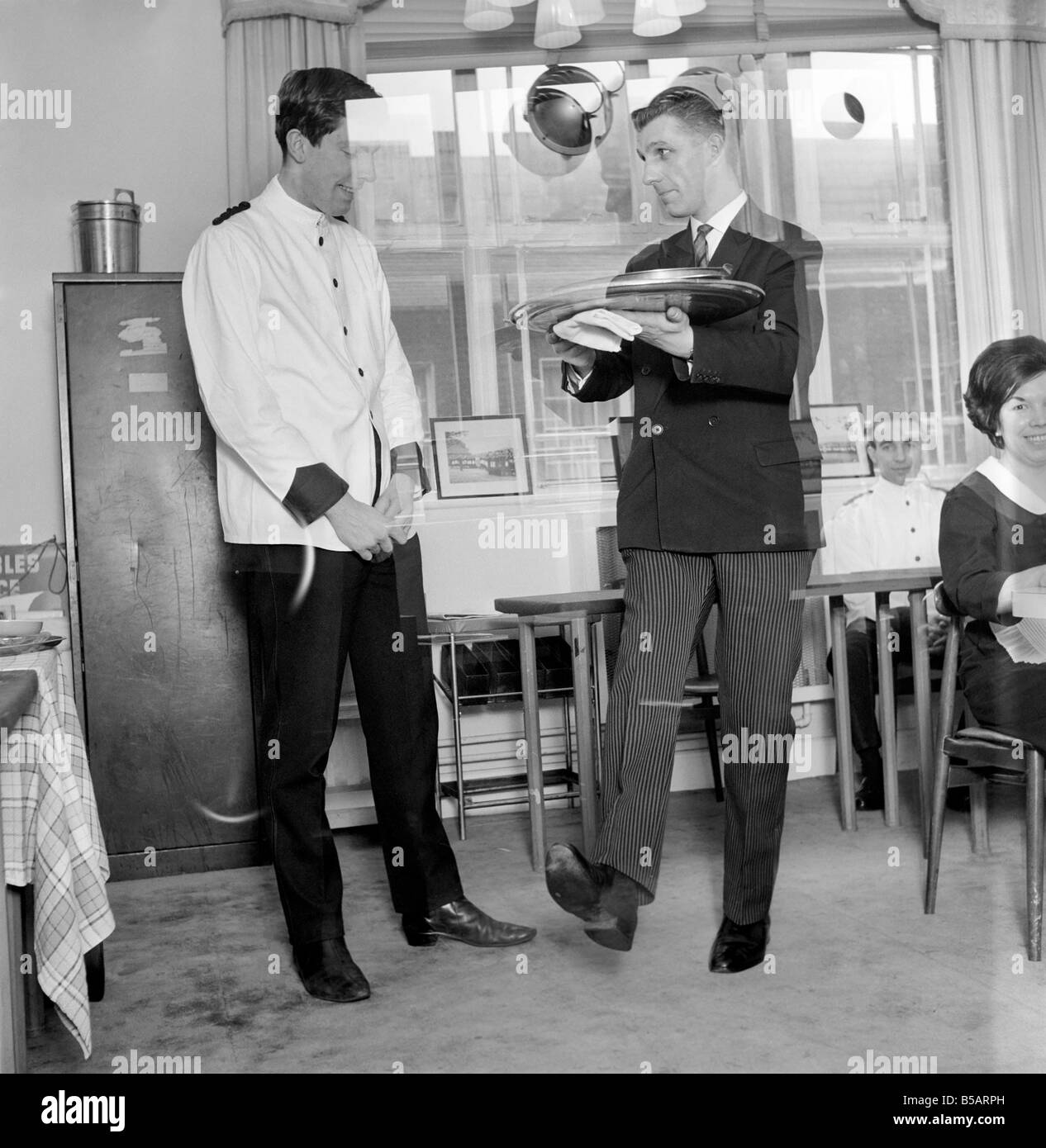 Waiters training school, where would be waiters are shown the correct ...