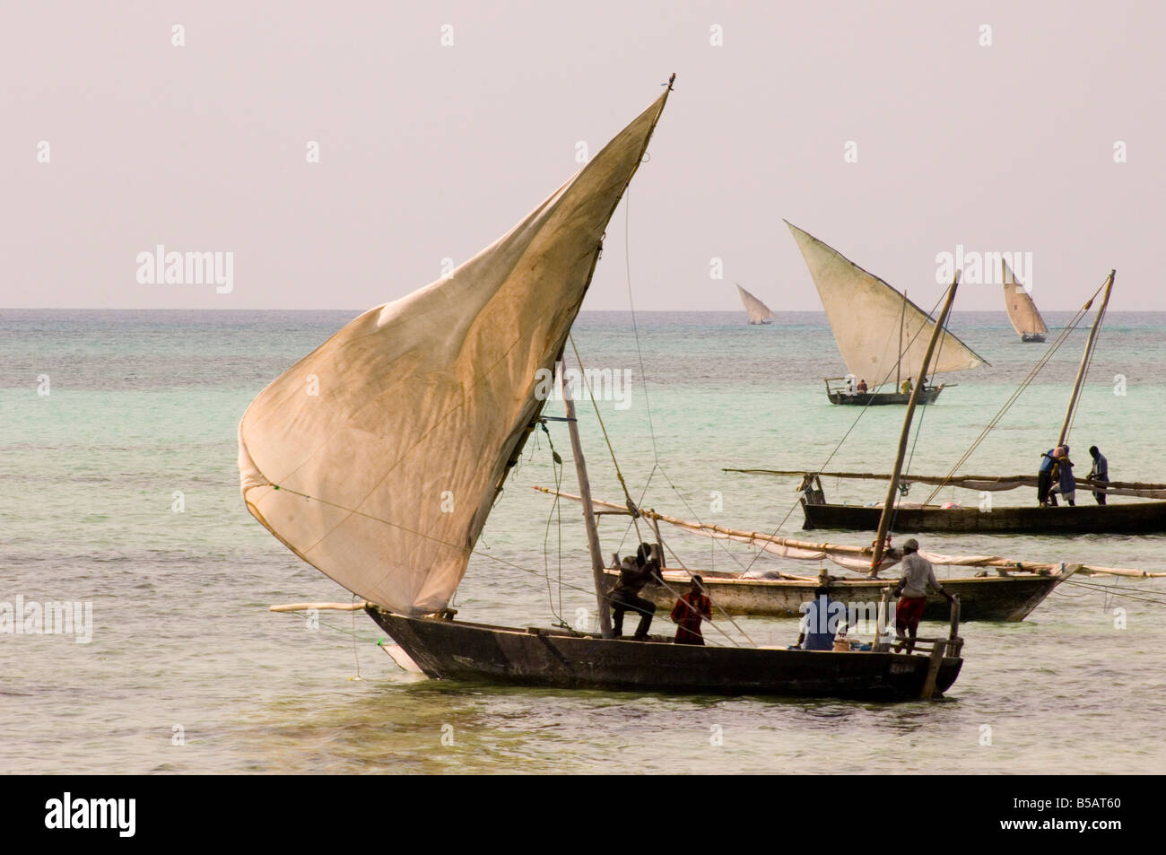 Dhows sails africa hi-res stock photography and images - Alamy