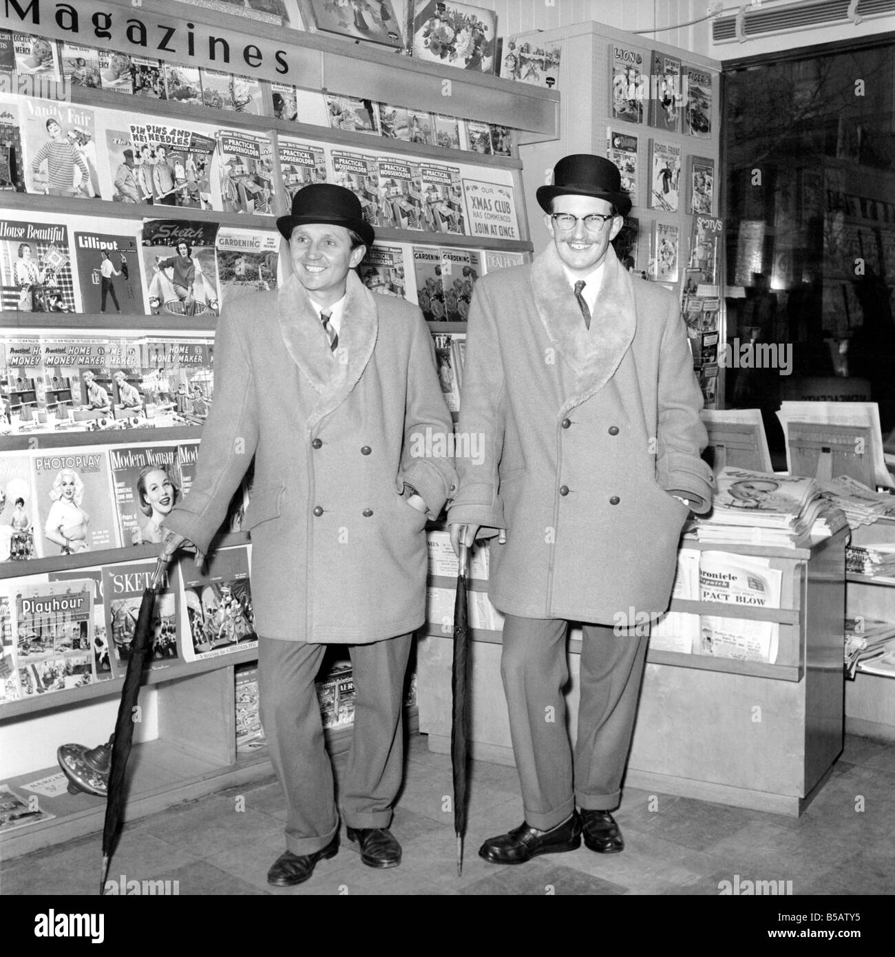 Bowler hatted gentleman paper boys. Tom Hofferton and Stan Stevens ...