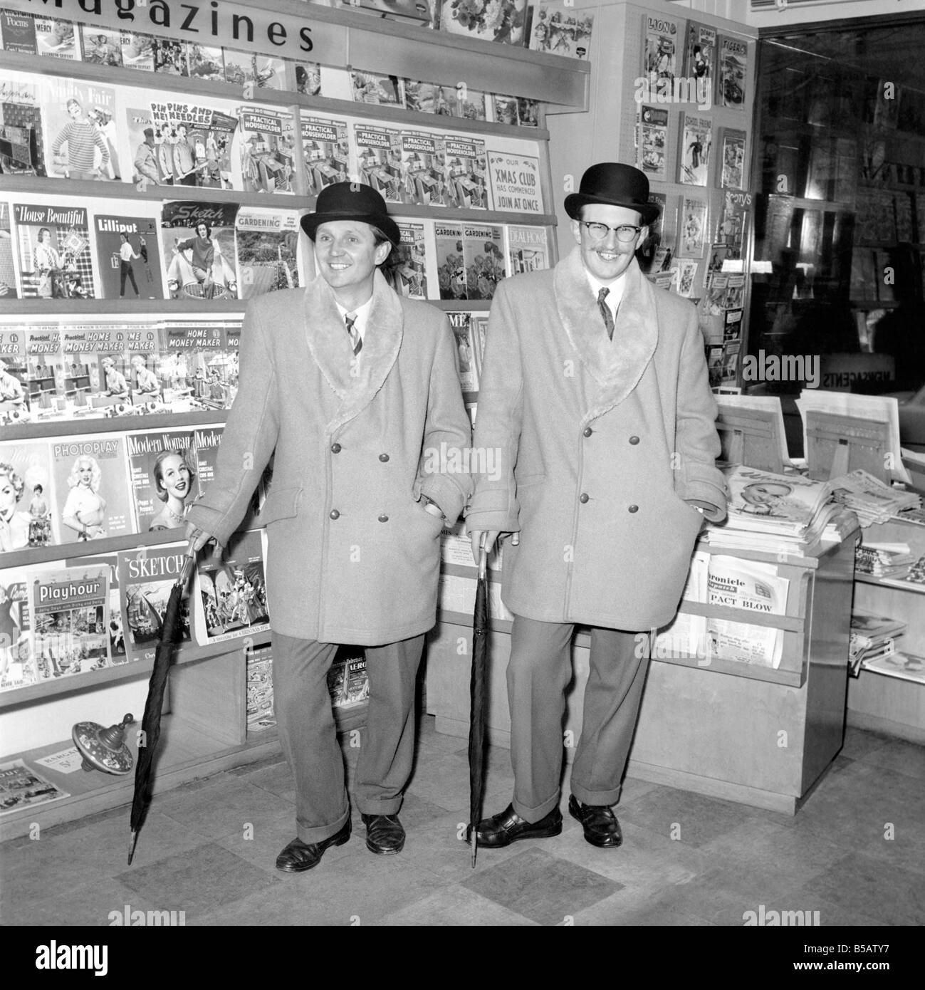 Bowler hatted gentleman paper boys. Tom Hofferton and Stan Stevens ...