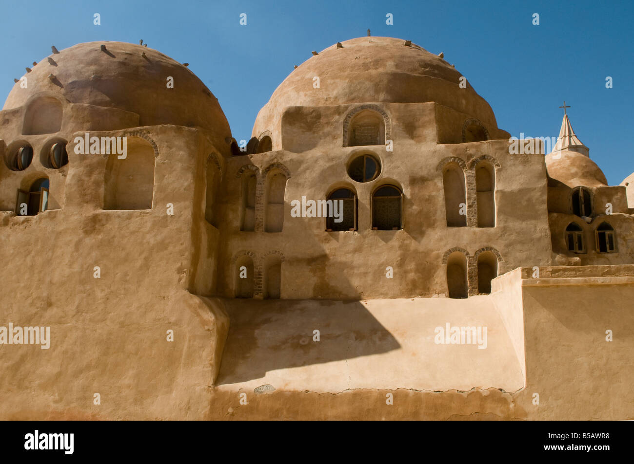 Rooftop of the Coptic Orthodox Red Monastery Deir al Anba Bishoy or ...