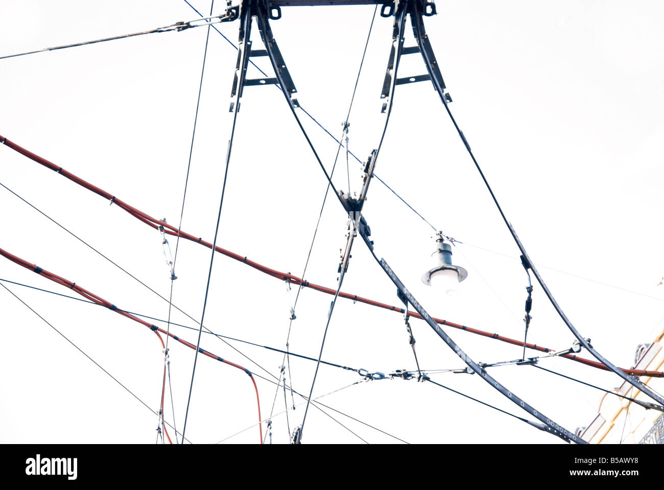 Overhead wires hi-res stock photography and images - Alamy