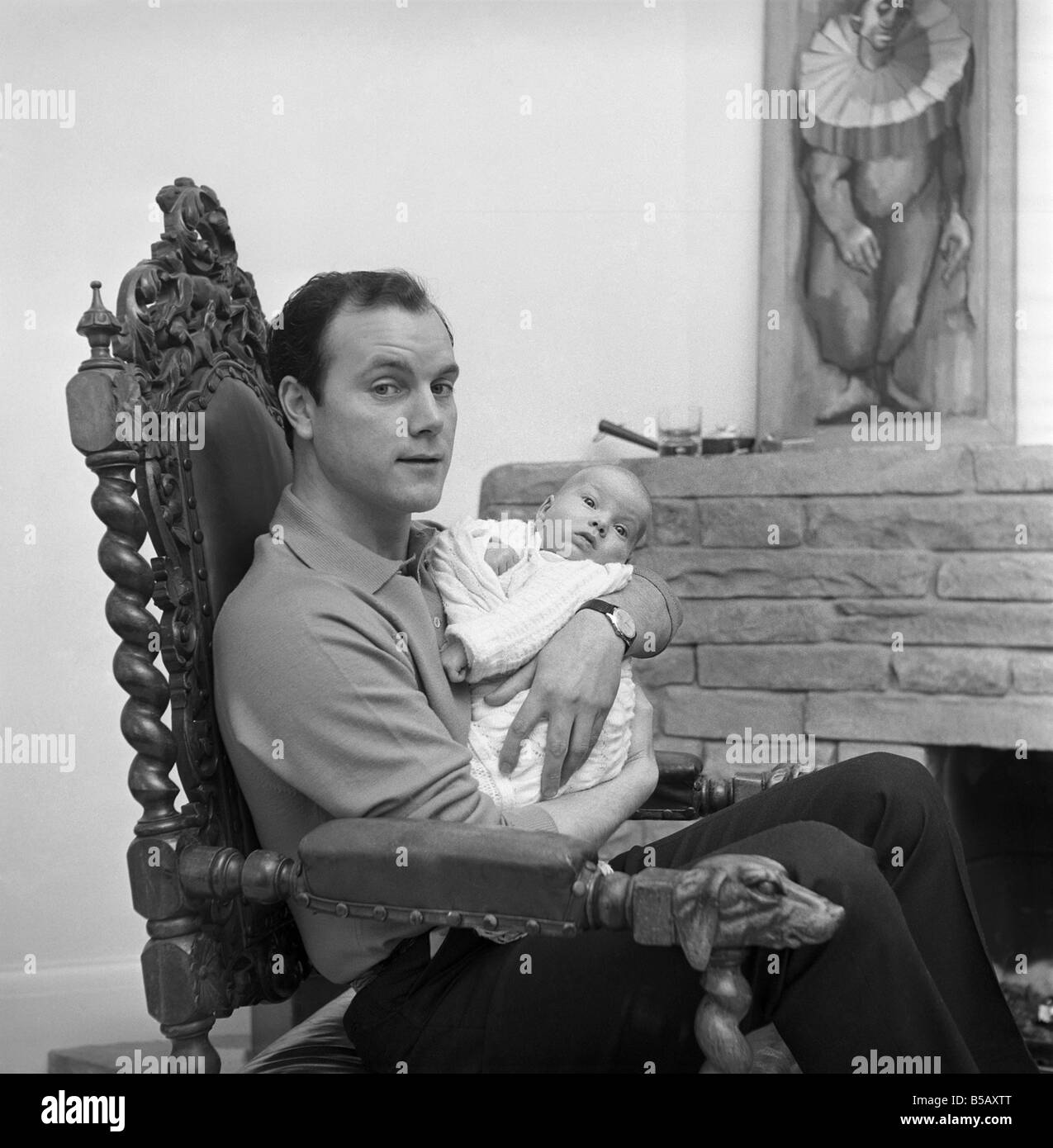 Ken Cope of "That was the week that was" TV series, seen here at home ...