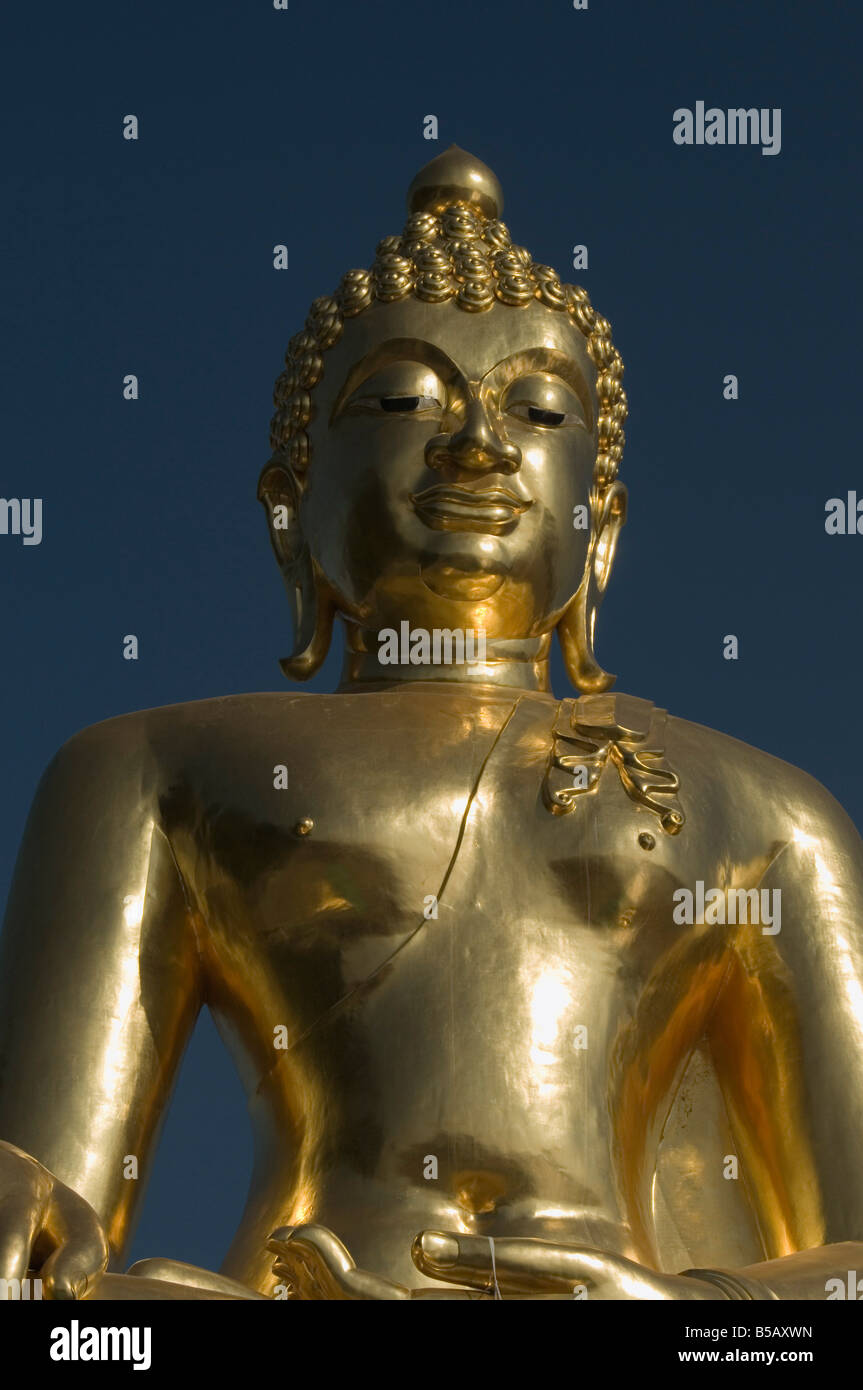Huge Golden Buddha at Sop Ruak, Golden Triangle, Thailand, Southeast ...