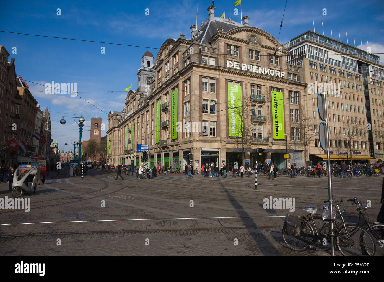 De Bijenkorf, Amsterdam's best known department store, Dam Square ...