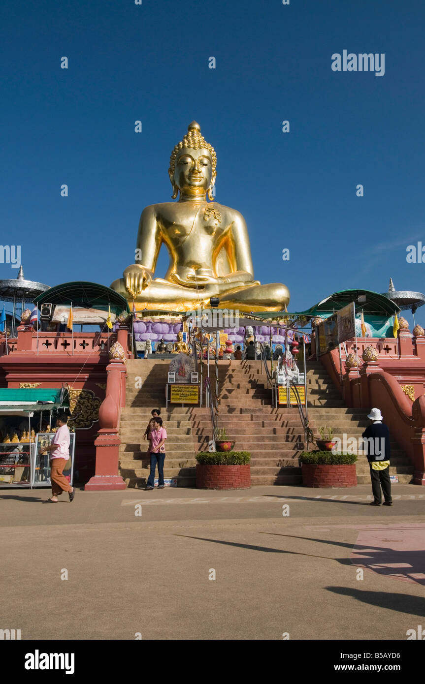 Huge Golden Buddha at Sop Ruak, Golden Triangle, Thailand, Southeast ...