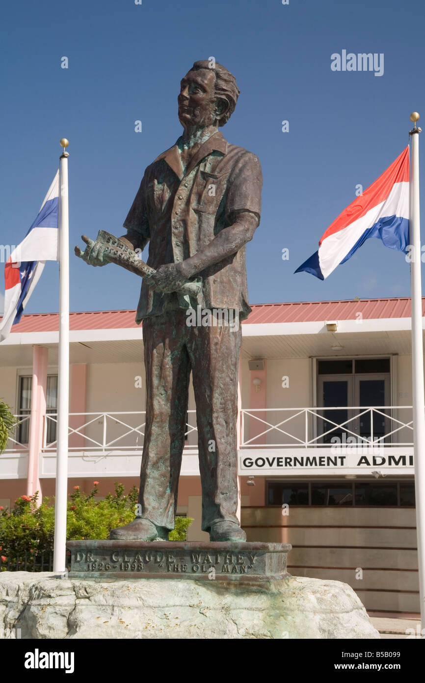 Government Admin Building and statue of Dr. Claude Wathey (The Ole Man ...