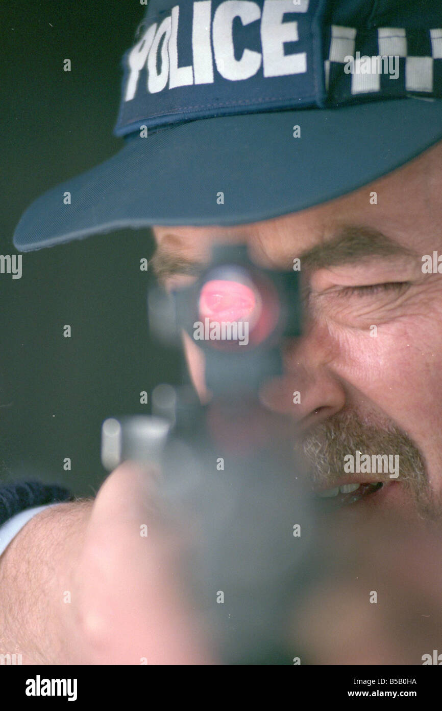 Police marksmen training at one of their ranges In Northumberland Stock ...