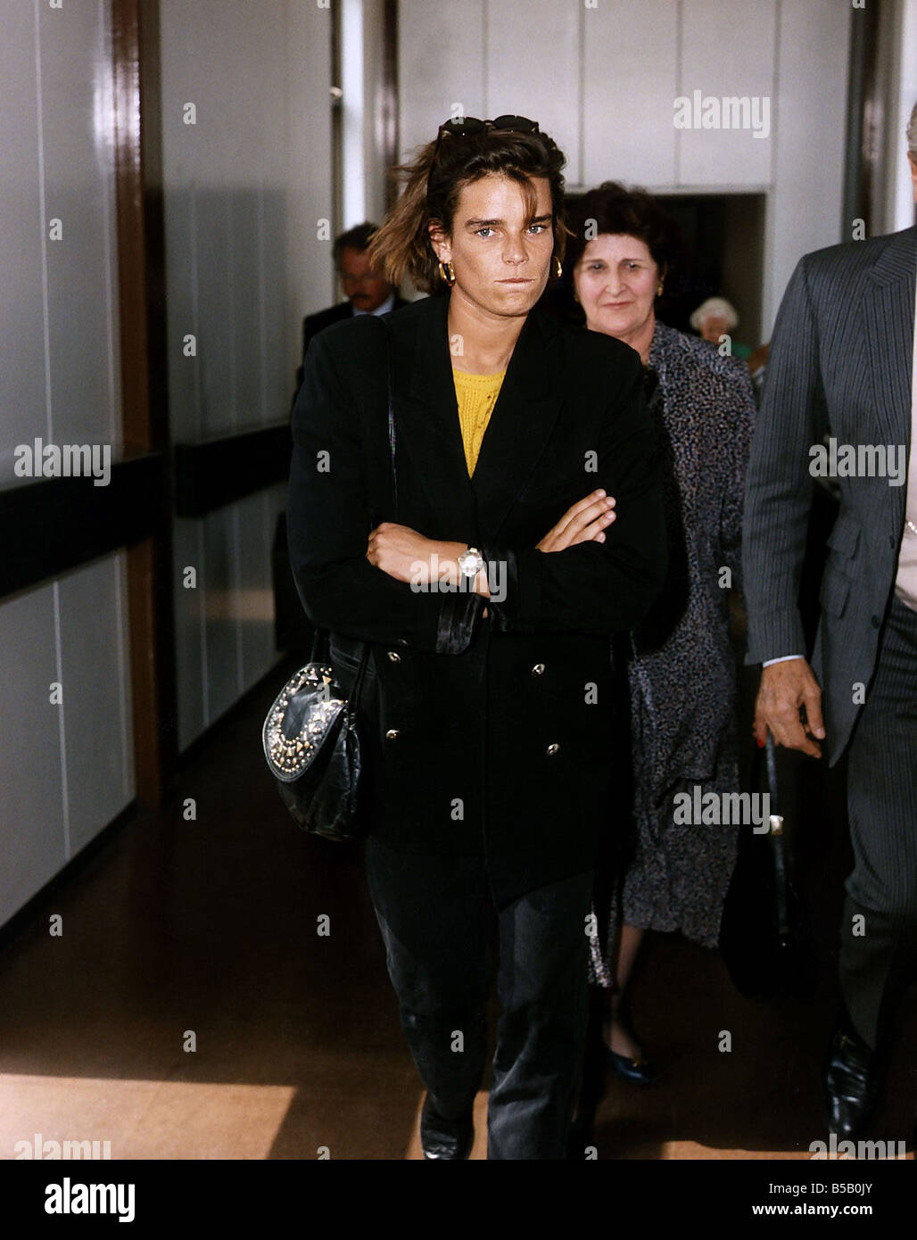Princess Stephanie Of Monaco at Heathrow Airport Stock Photo - Alamy