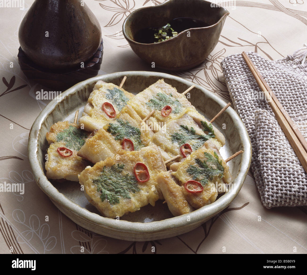 Korean Panfried Food Stock Photo - Alamy