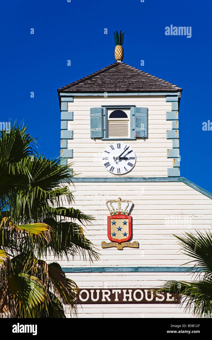 Caribbean st maarten philipsburg courthouse hi-res stock photography ...