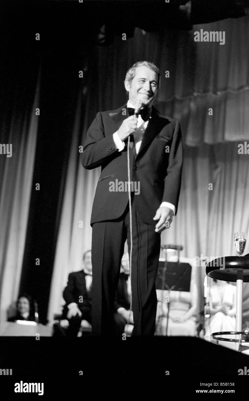 American singer Perry Como in Southport. April 1975 75-1969-004 Stock ...