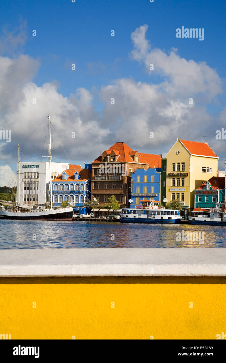 Stores on Handelskade, Punda District, Willemstad, Curacao, Netherlands ...