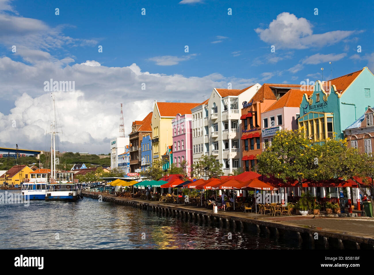 Stores on Handelskade Punda District Willemstad Curacao Netherlands ...
